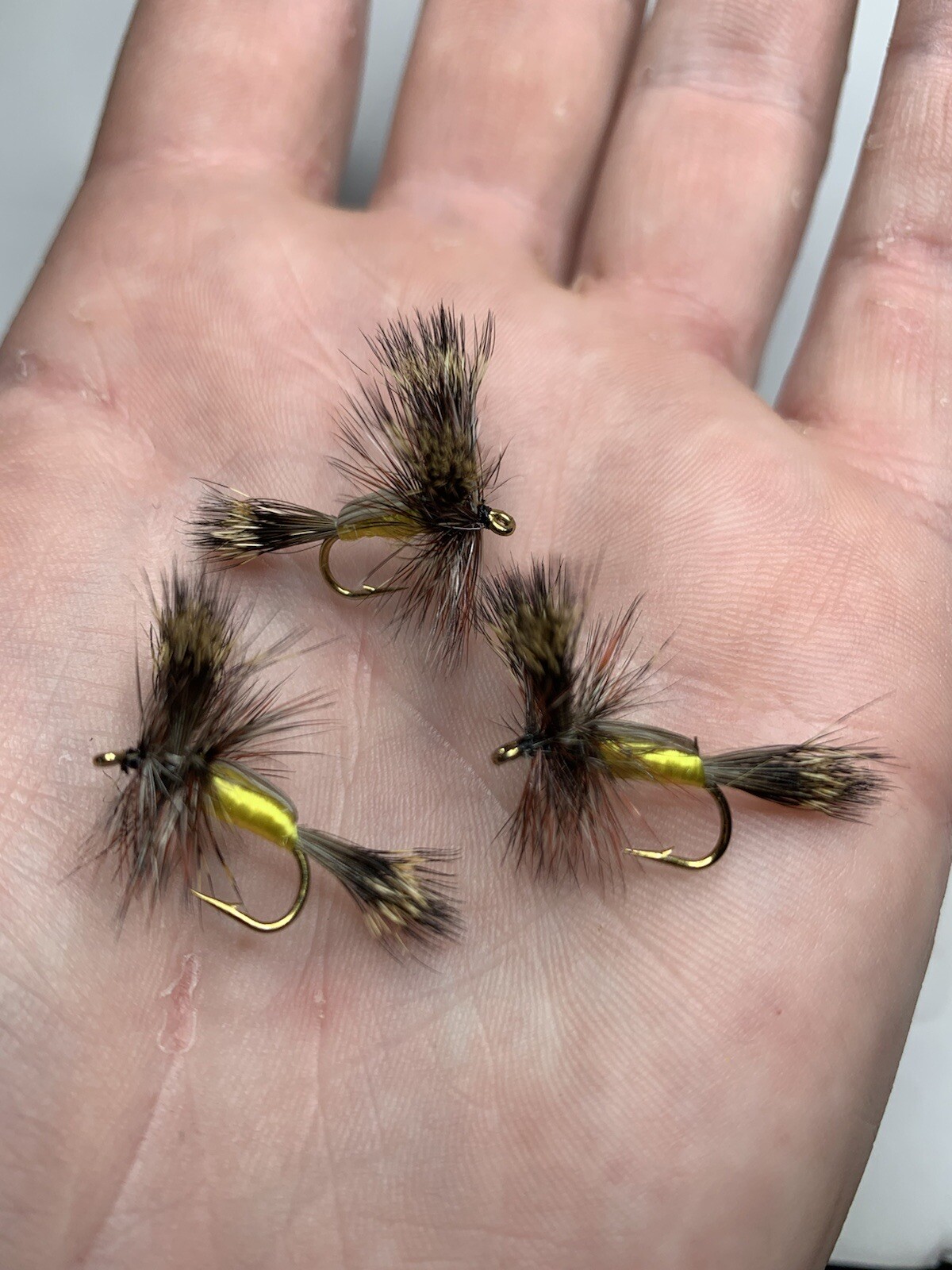 Eire Trout Flies Uk - X3 Yellow Humpy Dry Wulff Irish Mayfly Trout Fly ...