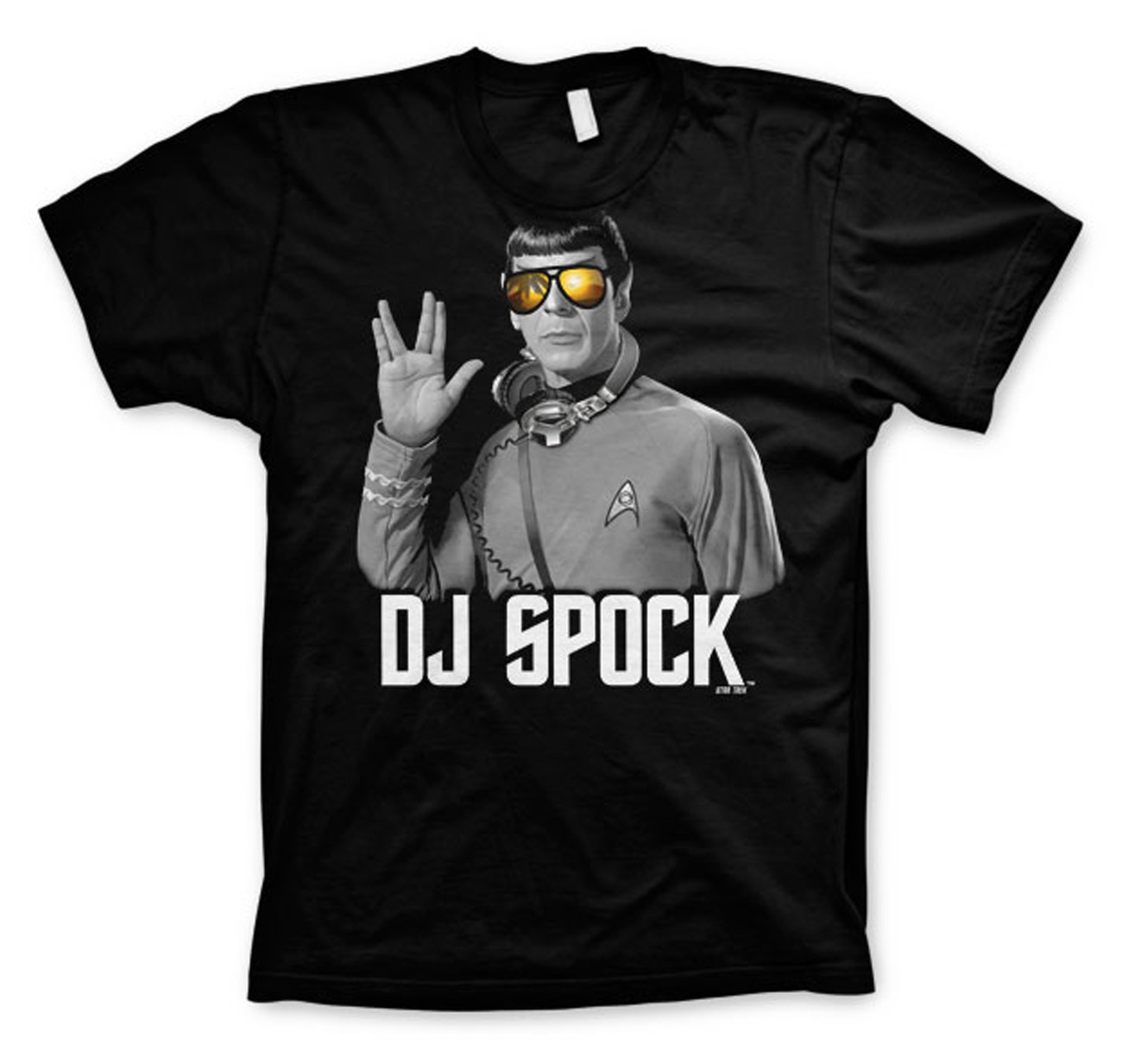Star Trek DJ Spock Leonard Nimoy Vulcan Official Tee T-Shirt Mens ...