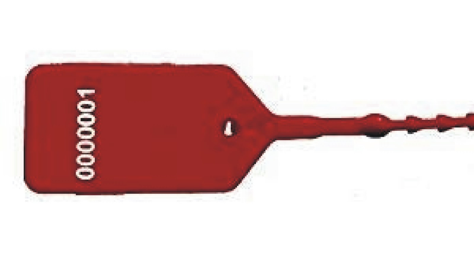 Red security tags numbered sequential pull ties luggage anti-tamper ...