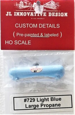 HO Scale JL Innovative Design 729 Skelgas Light Blue Propane Tank | eBay