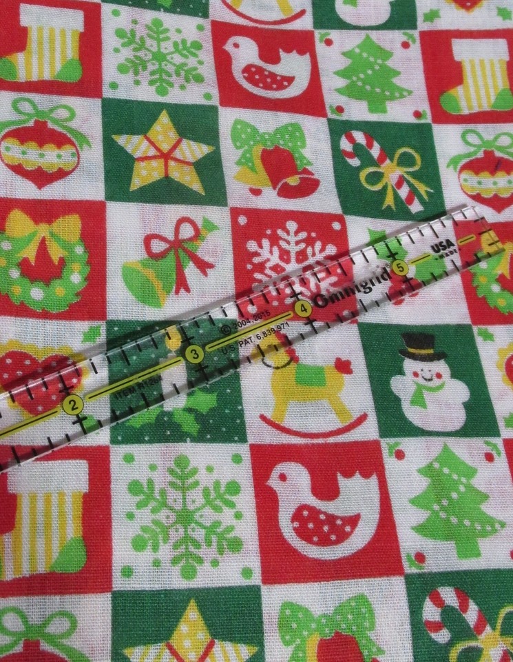 VTG Christmas Cotton Lightweight Baby Fabric Cheater Print 22"x34" | eBay
