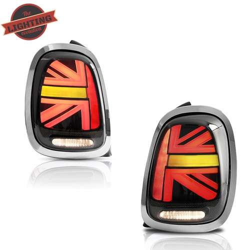 LED Tail Lights For 14-20 BMW Mini Cooper F55 F56 F57 Smoke Lens Chrome ...