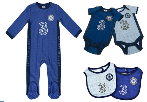 Chelsea FC Baby Clothes Sleepsuit Bodysuit Playsuit Boys Girls Pyjama ...