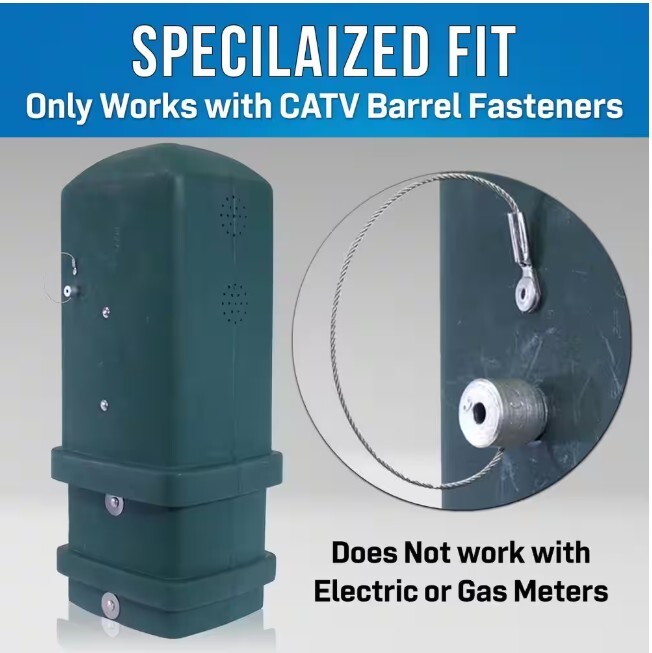 Jonard Barrel Lock Plunger Key Tool Highfield CATV Pedestal Technician ...