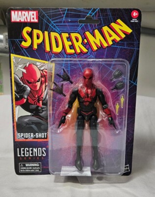 Marvel Legends Retro Spider-Man Spider-Shot Wave 4 6" Action Figure | eBay