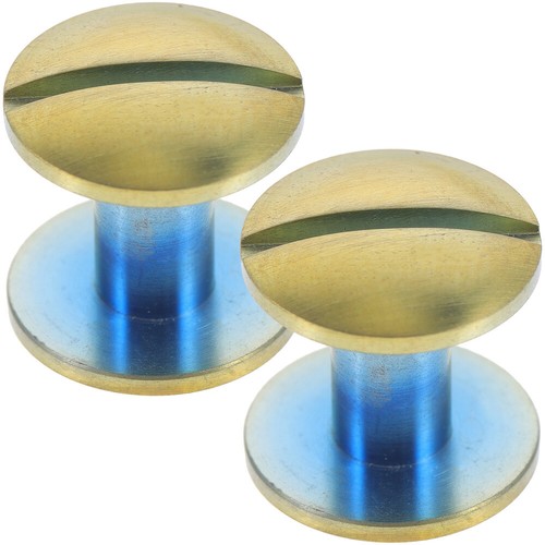 2 Pcs Belt Screw Titanium Binding Screws Binder Bolt Bolts Chicago | eBay