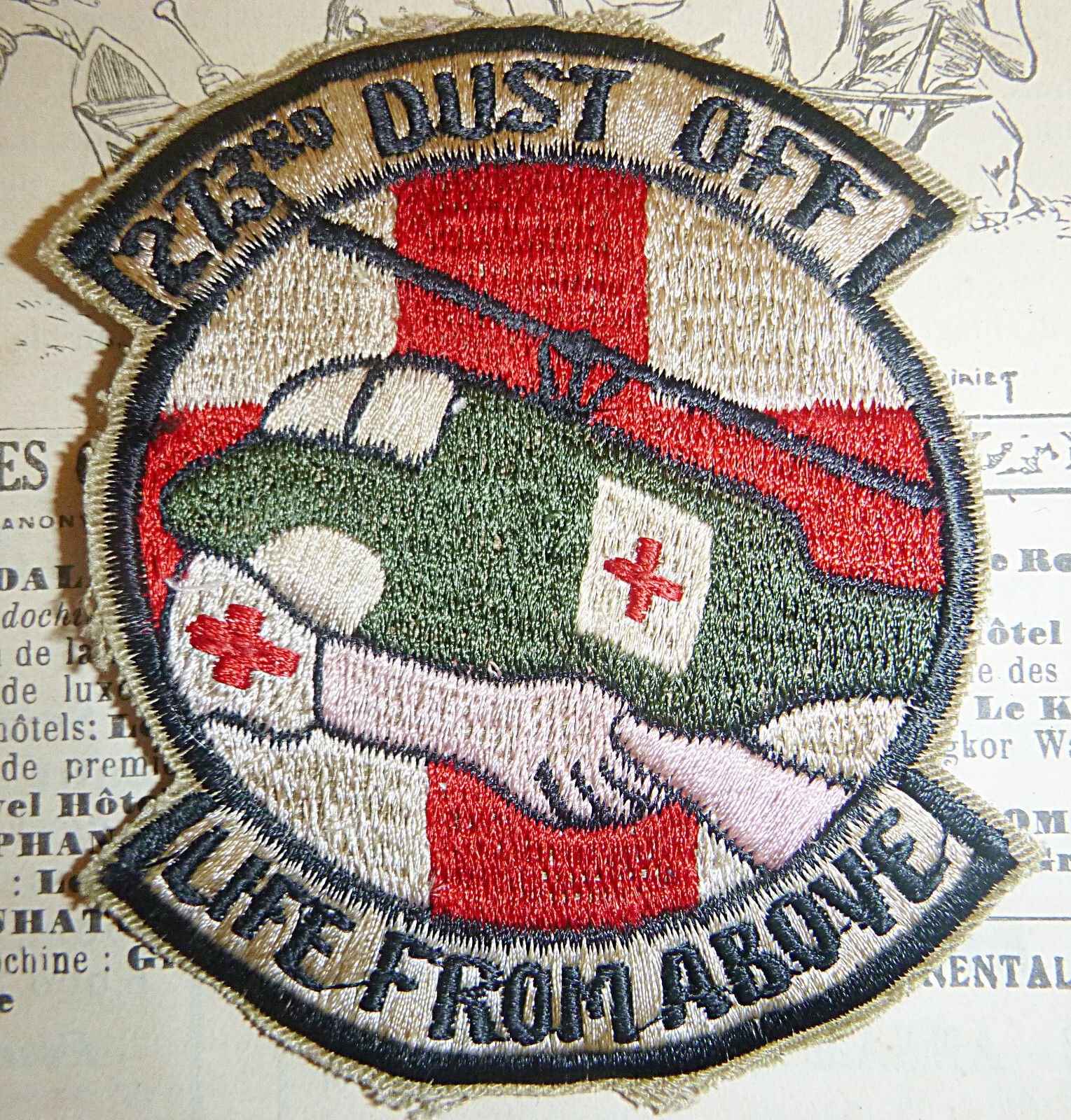 Original Patch - LIFE FROM ABOVE- US 273rd DUSTOFF MEDEVAC - Vietnam ...