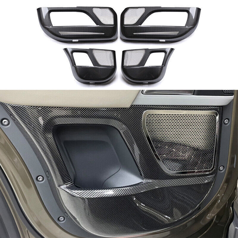 For Defender 110 2020-2023 Carbon Fiber Interior Door Anti-Kick Panel ...