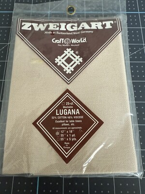 Zweigart Lugana 25 Ct Craft Word 12" x18" | eBay