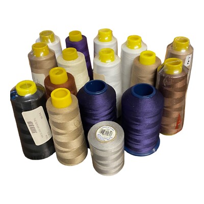 16 Serger A Brand Robison-Anton Thread Black, White, Brown, Purple 9 ...