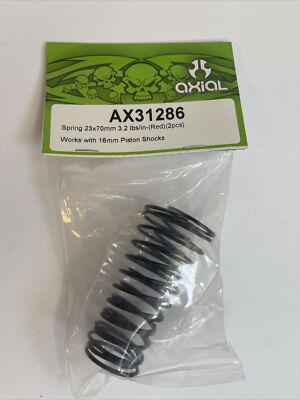 Axial AX31286 Spring 23x70mm 3.2lbs/in Red (2) Yeti XL | eBay