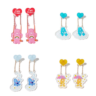 Care Bears Cute Acrylic Care Bears Pattern Drop Dangle Earrings | eBay