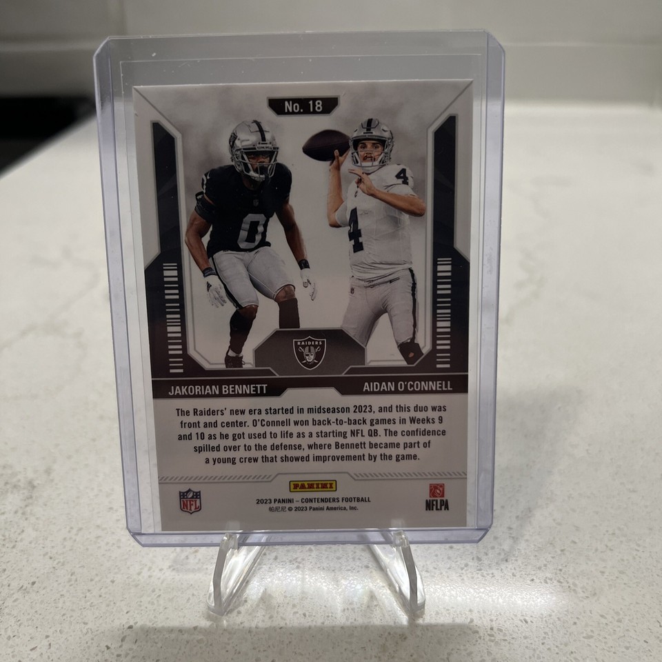 2023 panini contenders jakorian bennett & aidan o'connell round numbers ...