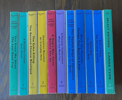 Readers Digest Select Editions Large Type Print PPB 2009-2024 Lot of 11 ...