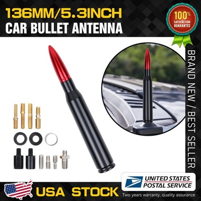 Aluminum Bullet Style Short Red & Black Antenna for JEEP Wrangler JK JL ...