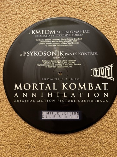 Mortal Kombat Annihilation Soundtrack Vinyl Record Limited Edition Club ...