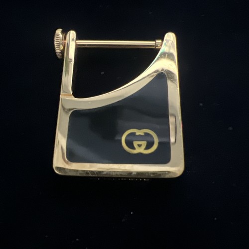 Vintage Gucci key chain/ holder, just beautiful design, yellow gold ...