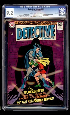 Detective Comics #345 1965 CGC 9.2 NM- C/OW Savannah HD Scans** | eBay