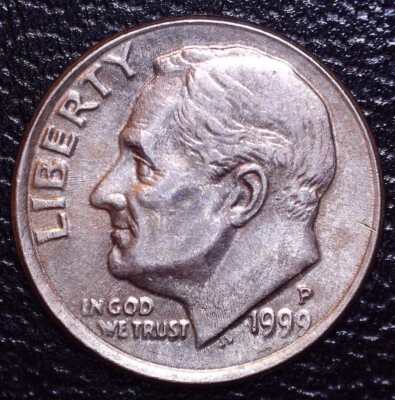 1999 P Roosevelt Dime-Obverse Misaligned Die | eBay