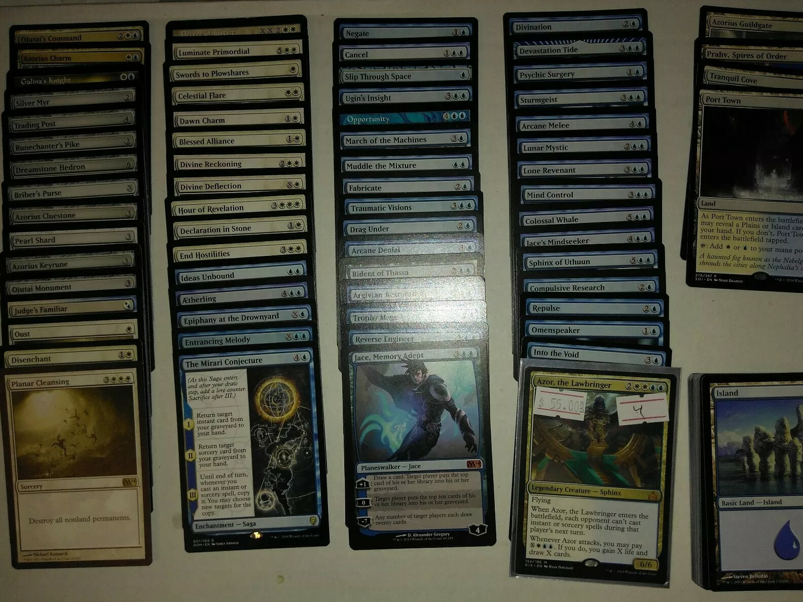 MTG Commander Deck - Azor, the Lawbringer Magic the Gathering Azorius ...