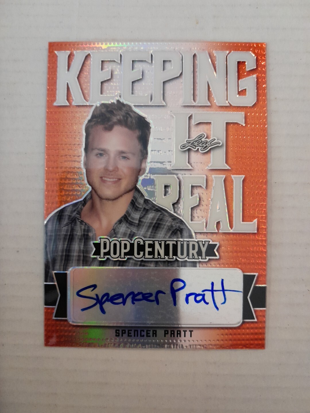 Spencer Pratt /5 Orange KIR Autograph Card 2021 Leaf Pop Century The ...
