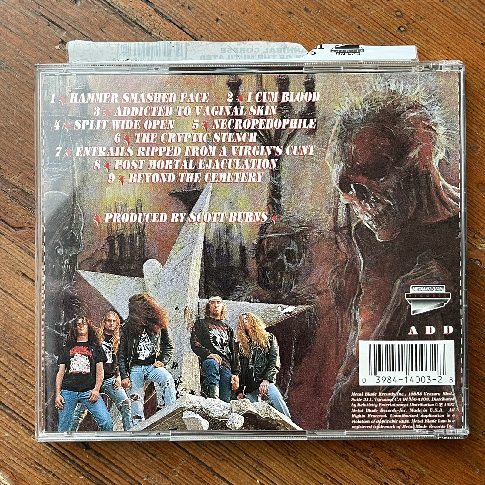 Tomb of the Mutilated by Cannibal Corpse (CD, 1992) for sale online | eBay