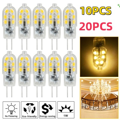 20PCS G4 20W 2835 SMD Bi-pin 12 LED Lamp Light Bulb DC 12V 6000K White ...