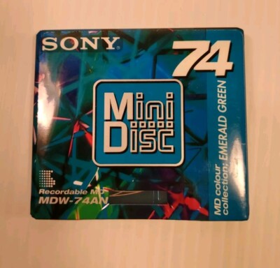 SONY MiniDisc MDW Recordable 74 Minutes Mini Disc Emerad Green | eBay