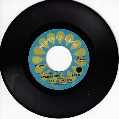SLY & THE FAMILY STONE/ EVERYBODY IS A STAR/45RPM VINYL | eBay