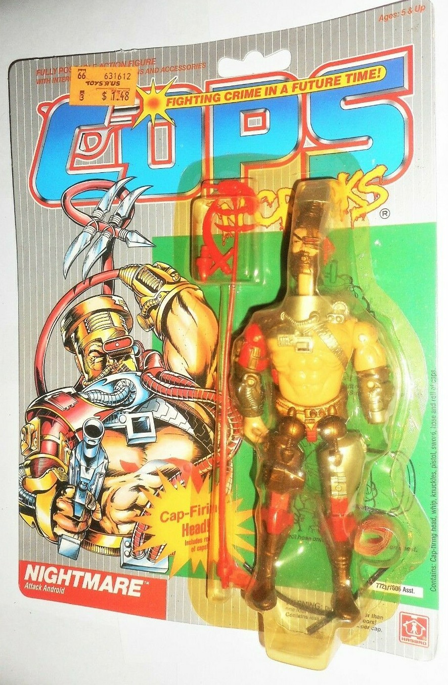 C.O.P.S n Crooks 1988 NIGHTMARE vintage cops hasbro action figures 1989 ...