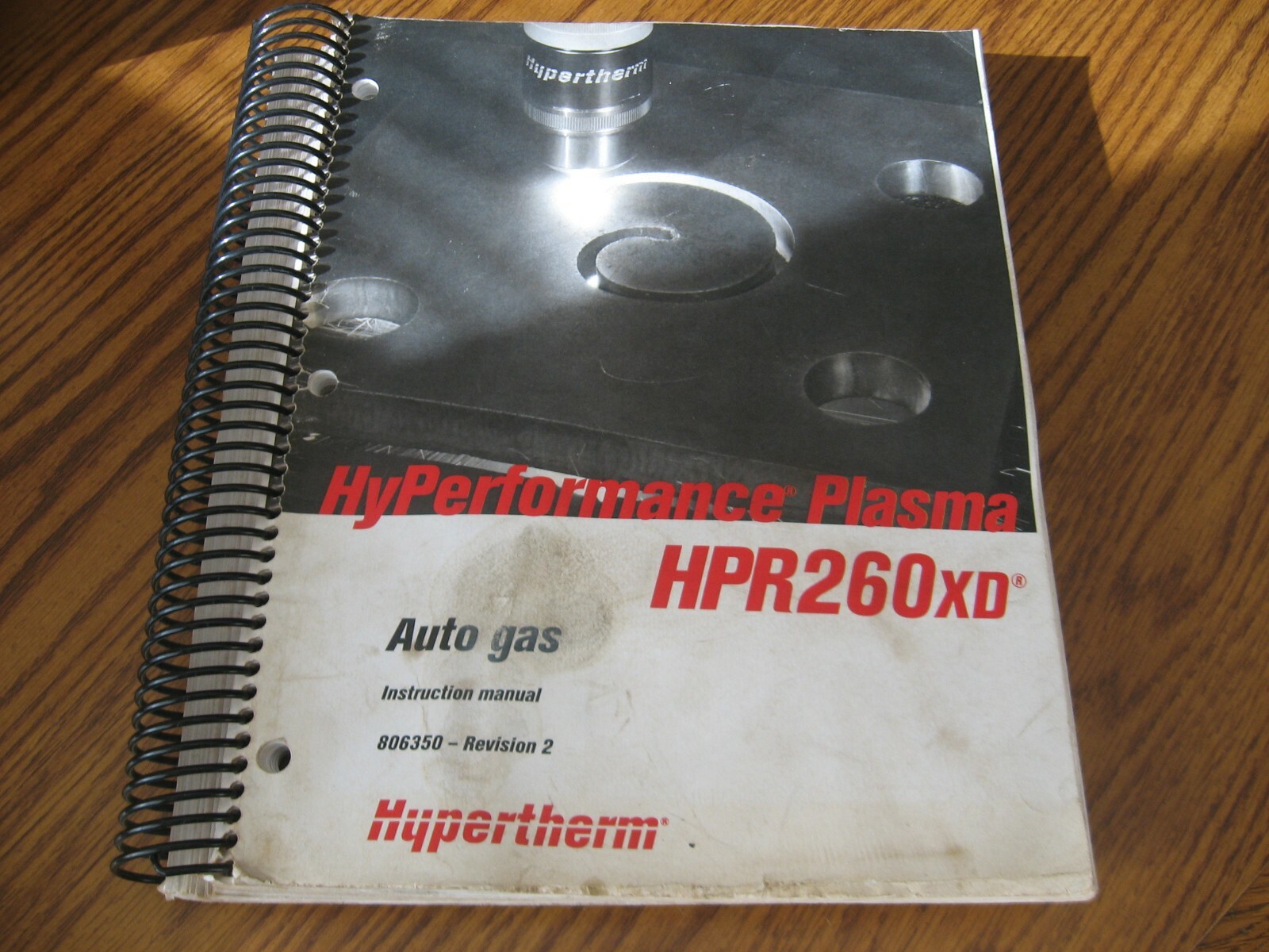 Hypertherm Instruction Manual HPR260XD Auto Gas 806350 - Rev. 2 Plasma ...