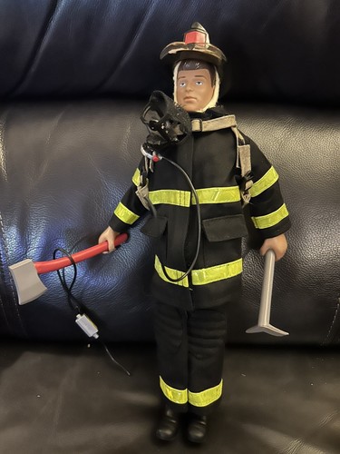 Fire Dept. Firefighter 12" Figure w/SCBA, Pick, Axe - No Box | eBay