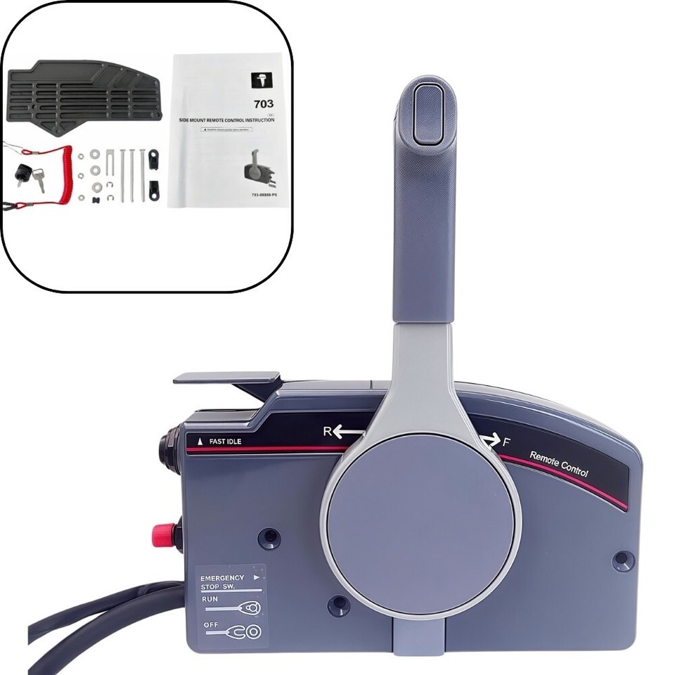 Yamaha Outboard Motor Remote Control Box Side Mounted Reverse Handle ...