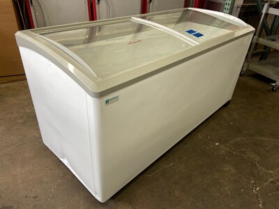 NEW 66" Sliding Curved Glass Ice Cream Freezer 18.5 Cu Ft NSF ...