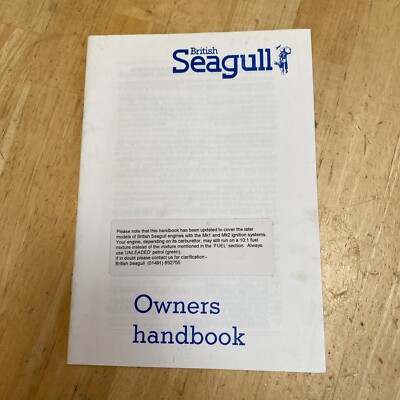 British Seagull Outboard Engine Owners Handbook, marine Mk1 Mk2, guide ...