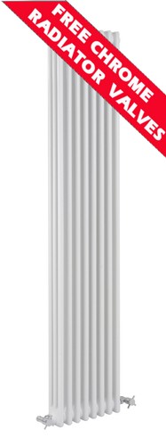 REINA COLONA VERTICAL COLUMN RADIATORS, VARIOUS SIZE AVAILABLE, WHITE ...