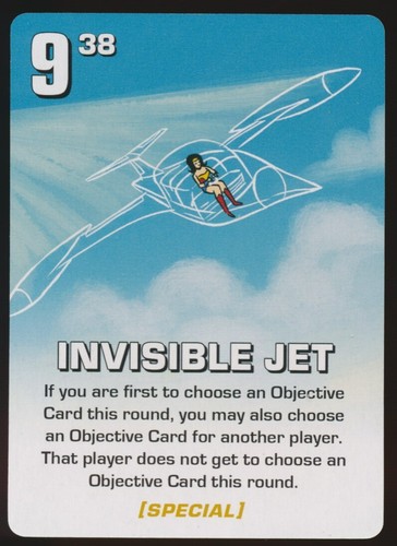 INVISIBLE JET DC Comic Challenge of the Superfriends Game card WONDER ...