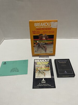 Breakout Atari 2600 1978 CIB. Tested. Vintage/retro Game W/ Original ...
