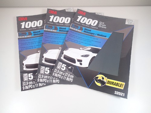 (Lot OF 3 Packs) 3M 32021 Imperial Wetordry 9" x 11" 1000 Grit Sheet ...