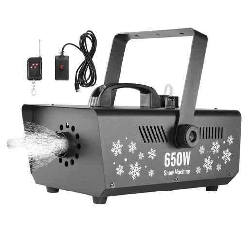 650W Snow Machine Snowflake Maker Machine Remote Holiday Party Decor DJ ...