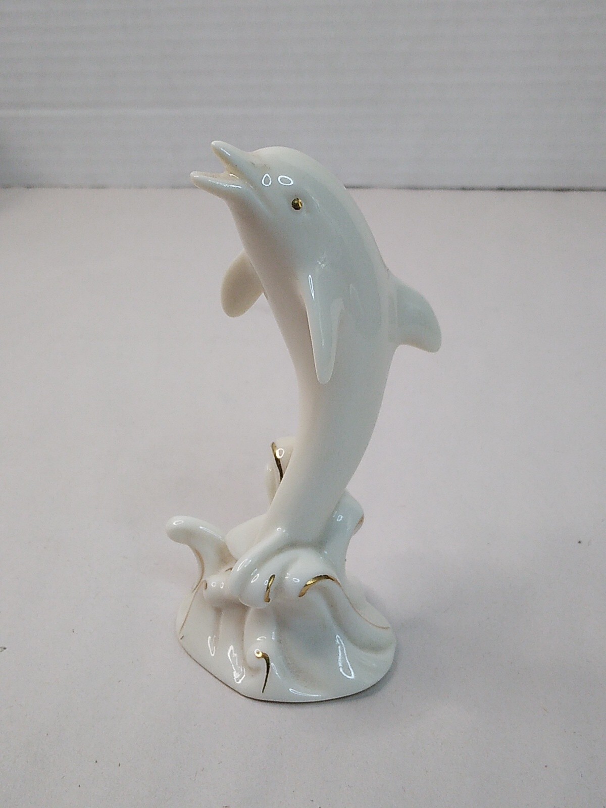 Beautiful Lenox Dancing Porcelain Dolphin Figurine with 24K Gold Accent ...