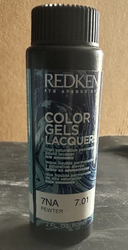 Redken Color Gels Lacquers Permanent Liquid Color 2 oz - 7NA Pewter | eBay