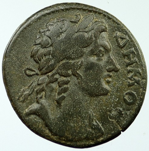 HIEROPOLIS in PHRYGIA Authentic Ancient 200-300AD Greek Coin DEMOS HERO ...