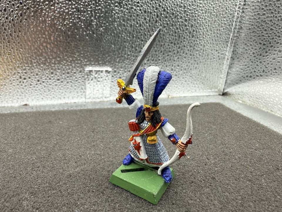 Warhammer Fantasy High Elves Archer Command Champion Metal OOP Painted ...
