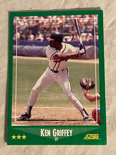 1988 Score Ken Griffey Atlanta Braves #390 Trading Card | eBay