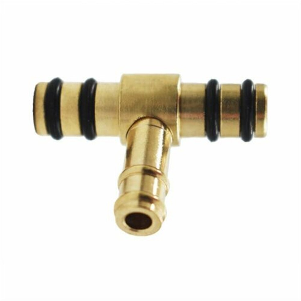 Brass 3 Way Fuel Tee Pipe Joiner Connector For Mikuni Carburetor Carb ...