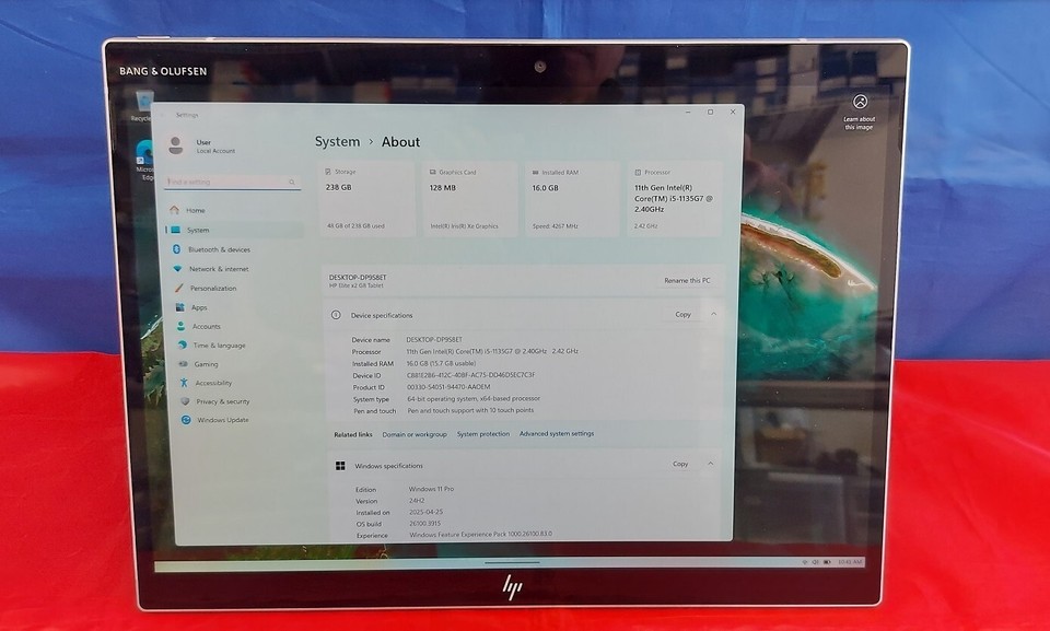 HP Elite x2 G8 Tablet i5 1135G7 2.4GHz 16GB 256GB SSD 13.0” Touch ...