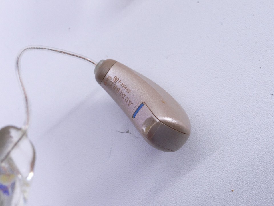 Audibel Silver Plus + Rose Gold Hearing Aids w/Hardshell Case & Extras ...