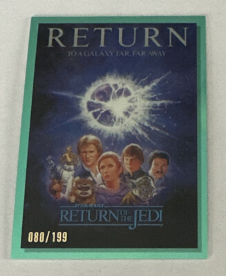 2023 Topps Chrome Star Wars Galaxy ROTJ-3 Jedi Poster 40th Anniversary ...