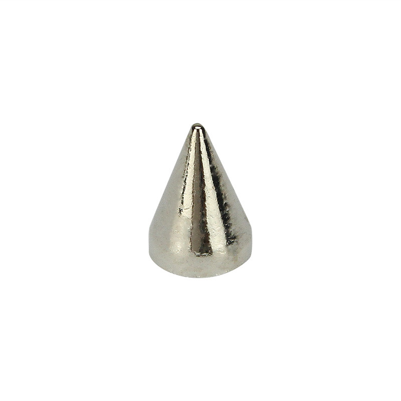 100x 10mm Silver Spots Cone Screw Metal Studs Leathercraft Rivet Bullet ...